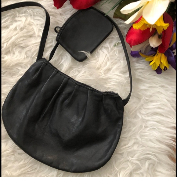 Vintage | Bags | Vintage Leather Handmade Bag With Matching Pouch ...